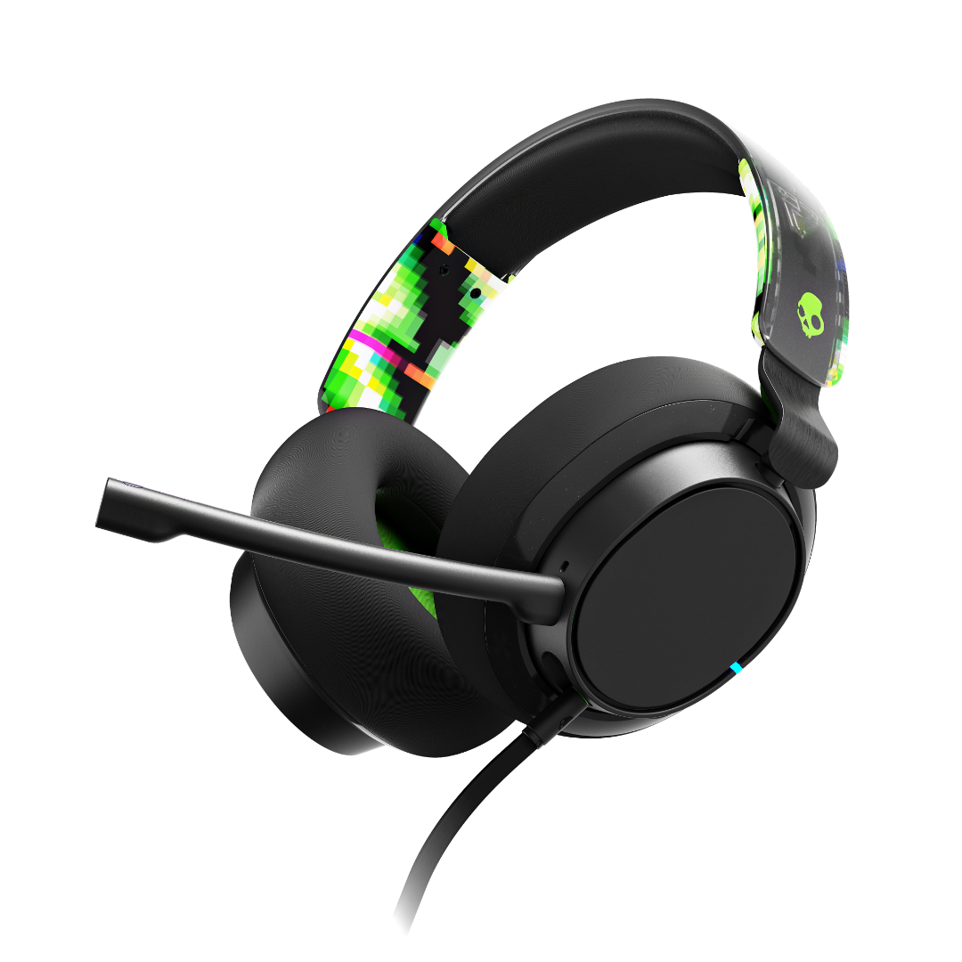 Skullcandy SLYR Pro Wired Pro Gaming Headset with Microphone Green USB A 3.5mm AUX PC Mobile Xbox PlayStation Switch